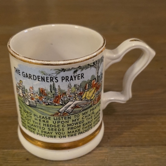 Prince William | Dining | Vintage Gardeners Prayer Mug With 22ct Gold ...